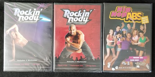Hip Hop Abs & Rockin' Body 2 & 3 Workout DVDS Lot - Shaun T Beachbody ...