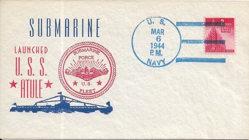1944 USS Atule SS-403, Launching (N8369) | eBay