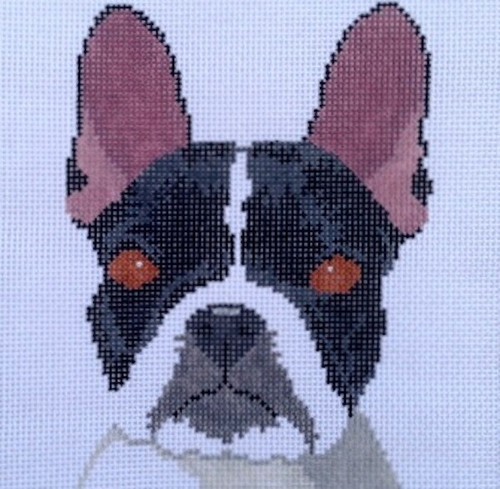 French Bulldog Hand Painted Needlepoint Canvas | eBay