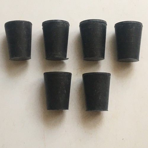 (6) Size #1 Rubber Stoppers Plug Laboratory Tapered Test Tube Plugs | eBay