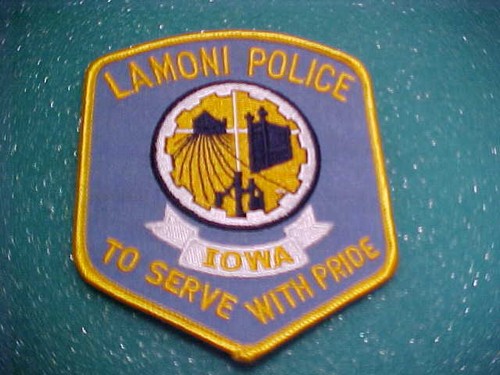 LAMONI IOWA POLICE PATCH SHOULDER SIZE UNUSED | eBay