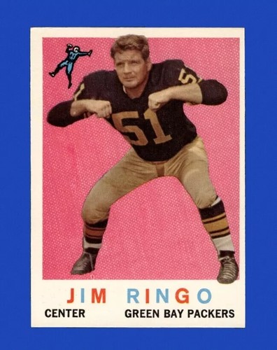 1959 Topps FOOTBALL Jim Ringo #75 (NM) Green Bay Packers Hall-of-Famer ...