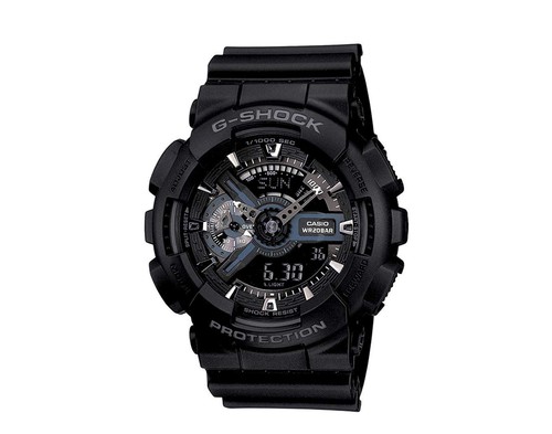 Casio G-Shock GA110 Analog-Digital Resin Black Men's Watch GA110-1B | eBay