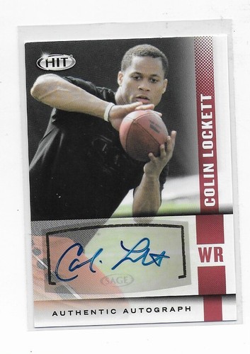 2014 SAGE Hit Auto Colin Lockett #A24 Auto | eBay