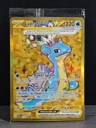 Sealed Lapras ex SVP 164 Gold Hyper Rare Terapagos UPC Promo Card ...