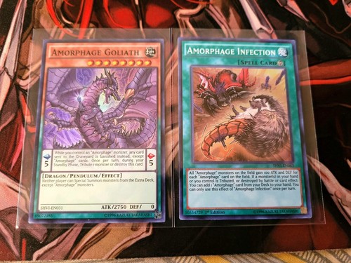 YUGIOH TCG AMORPHAGE GOLIATH + AMORPHAGE INFECTION SHVI SUPER 1ST ...