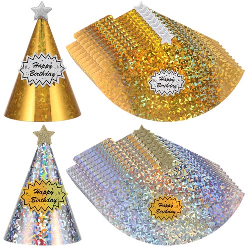 20 Pcs Children Birthday Hats Kids Birthday Headwear Paper Hats Kids ...