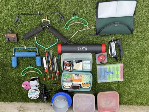 Job Lot of Fishing Tackle Reel Hooks Line Floats Shakespeare Reel ...