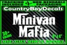 MINIVAN MAFIA Vinyl Decal Sticker Mini Van Wagon Family Funny 4 Doors ...