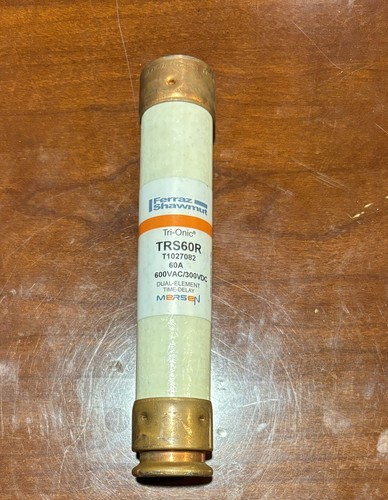 Mersen Ferraz Shawmut TRS60R Tri-Onic Time Delay Fuses 60 Amp 600v ...