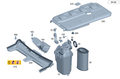 Genuine Mercedes-Benz Air Intake Fitting 254-500-45-00 | eBay