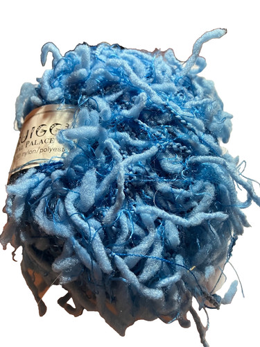 1 ball of Blue Squiggle wool nylon/polyester | eBay UK