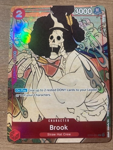One Piece TCG Brook ST01-011 1st Year Anniversary Set Alt Art English ...