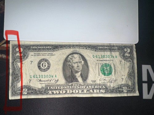 1976 2 Dollar Bill Misprint/ Misalignment RARE And 30303 Sequence!! | eBay