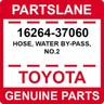 1626437060 Genuine Toyota HOSE, WATER BY-PASS, NO.2 16264-37060 | eBay