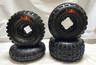 DWT A5 Black Front Rear Rims Wheels Sunf A027 Tires YFZ450 Raptor ...