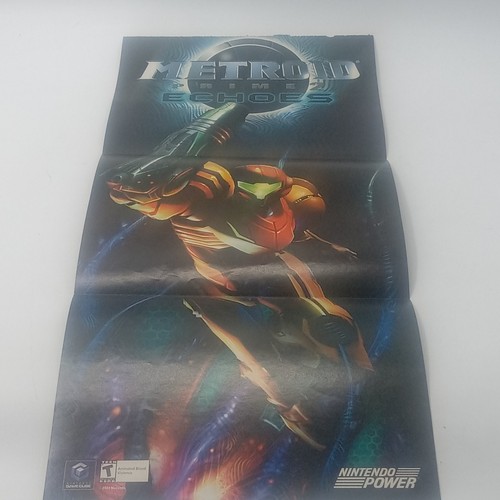 Nintendo Power Metroid Prime 2 II Echoes GameCube Poster Foldable ...