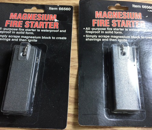 2 Magnesium Fire Starter Blocks with Striker | eBay