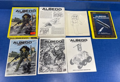 Albedo the Role-Playing Game !st and 2nd Edition SIGNED BSteve Gallacci ...