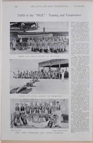 1896 BOER WAR ERA TARS OF THE NILE TRAINING FIELD GUN DRILL TEMPLARS ...