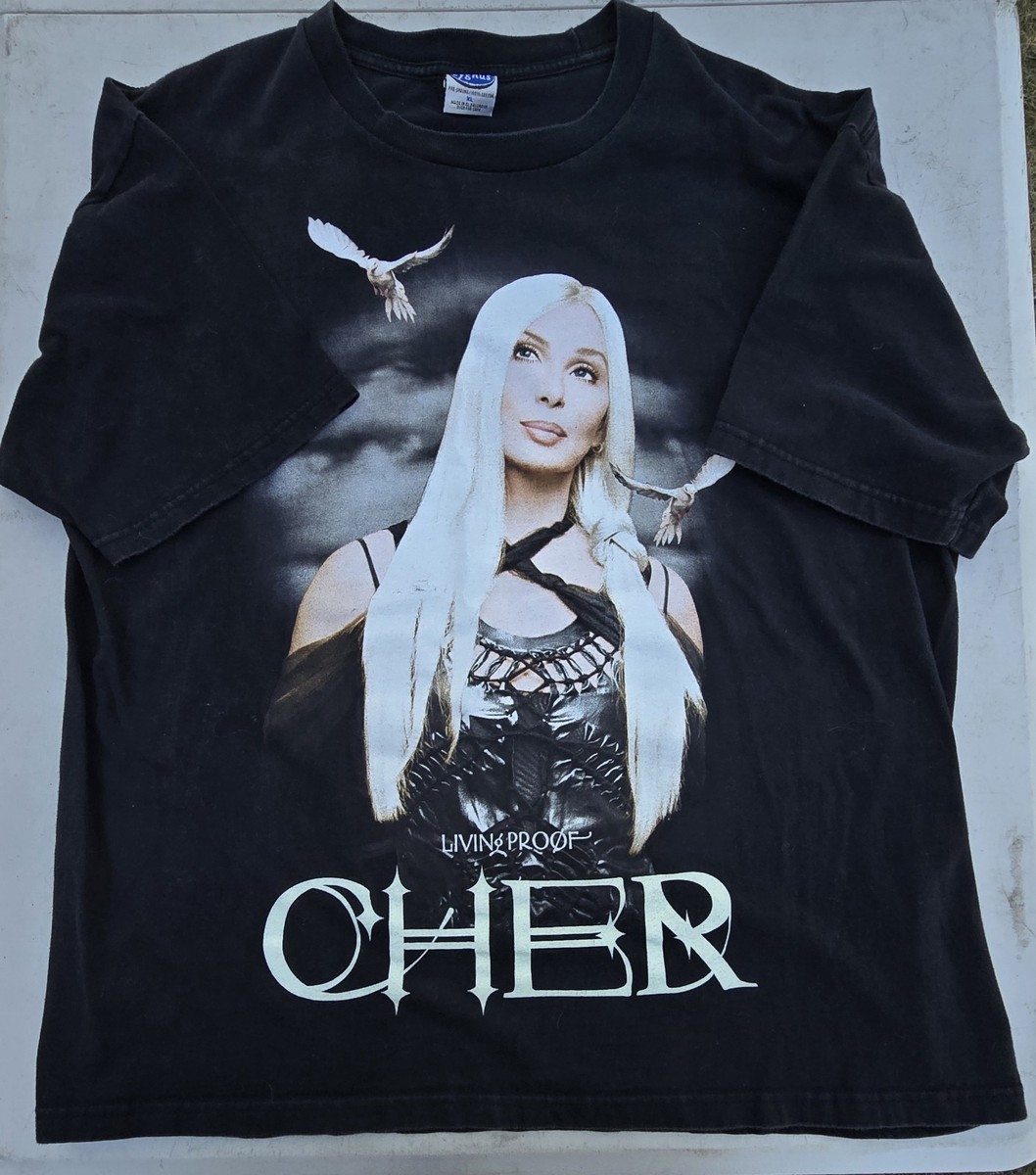古着 CHER Tシャツ XL 古着 USA製 CHER 「Living Proof Farewell Tour