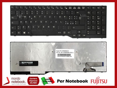 Keyboard Fujitsu Lifebook A544 A555 AH544 AH564 (ITALIAN) S26391-F2111 ...