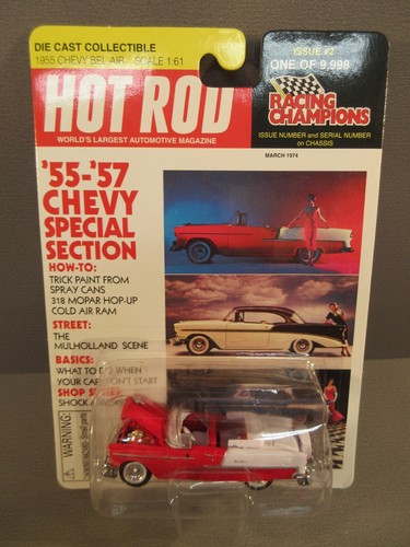 Racing Champions Hot Rod Magazine 1955 Chevy Bel Air | eBay