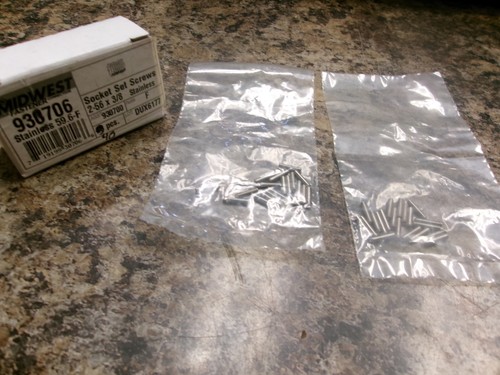 40 PCS. 2-56 X 3/8 STAINLESS STEEL SOCKET SET SCREWS A120 | eBay