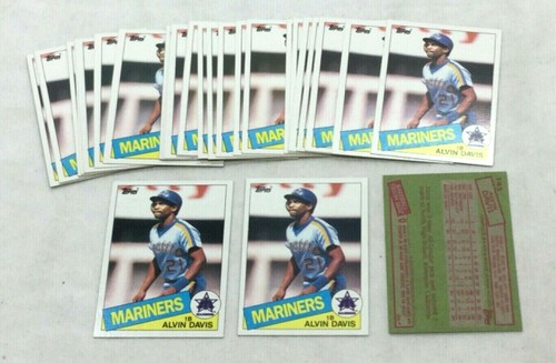 1985 Topps #145 Seattle Mariners Alvin Davis Rookie Rc Card 28 Piece ...