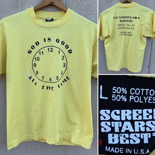 vintage God Is Good All The Time Evangelist Cogic Stockton Ca T Shirt ...