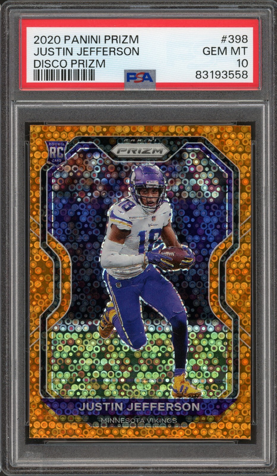 Justin Jefferson 2020 Prizm #398 Disco PSA 10 Price Guide - Sports Card ...