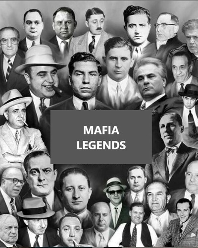 MAFIA LEGENDS COLLAGE 8X10 PHOTO MAFIA ORGANIZED CRIME MOBSTER MOB ...