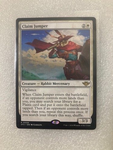 MTG 2024 Magic OTJ 008 Non-foil Claim Jumper - Outlaws of Thunder ...