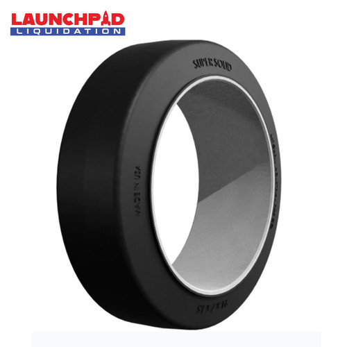 14x4-1/2x8 Tires Super Solid Forklift Heavy Duty Press-on Smooth Tire ...