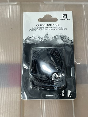 Salomon Quicklace Kit System (Adult Unisex, Black) - Genuine - Brand ...