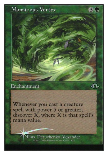 Monstrous Vortex (retro frame foil) Modern Horizons 3 MTG - NM+ MYTHIC ...