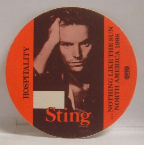 STING / THE POLICE - VINTAGE ORIGINAL CONCERT CLOTH TOUR BACKSTAGE PASS ...