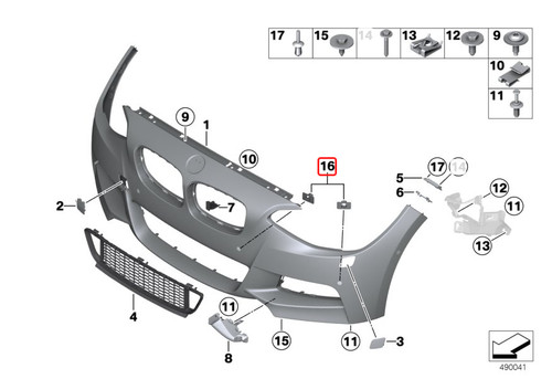 Genuine BMW 1 Series F20 F21 LCI M Front Set Of PDC Mounts 51118079575 ...