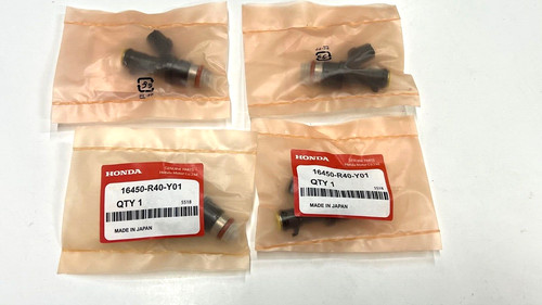 2008-2015 GENUINE Honda & ACURA INJECTOR SET (USED 4-PC SET) 16450-R40 ...