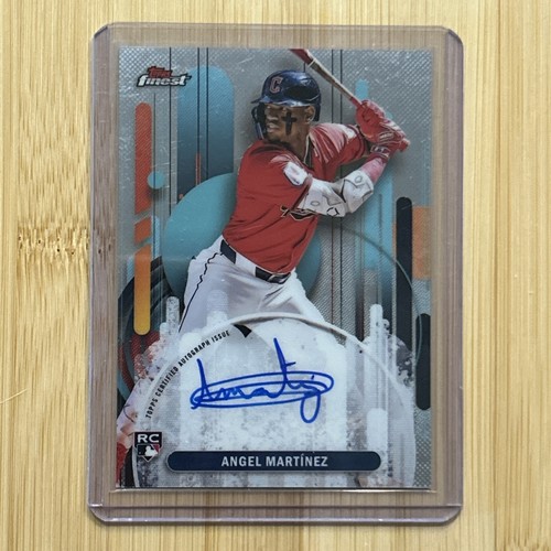Angel Martinez 2025 Topps Finest Rookie Card RC AUTO #FA-AMA Cleveland ...