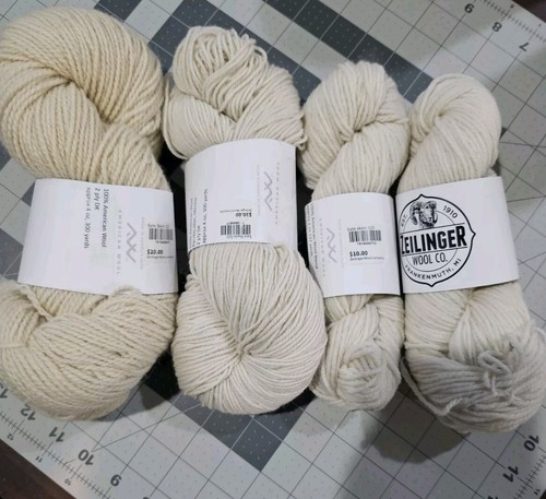 LARGE WOOL YARN LOT..APPROX 900 YDS...zeilinger Wool..AMERICAN WOOL | eBay
