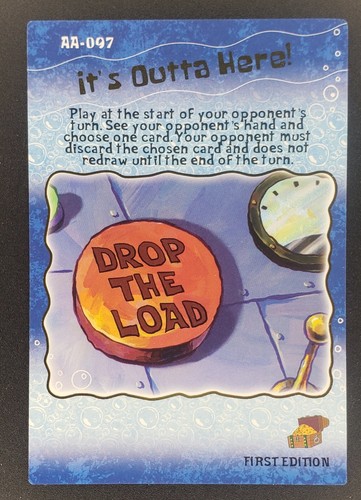 2003 UD Spongebob Aquatic Amigos: 1st Edition Foil- it's Outta Here AA ...