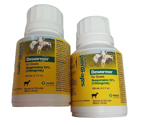 2@ 125ml Safe Guard Fenbendazole Animal Medication deworm Cattle Goats ...