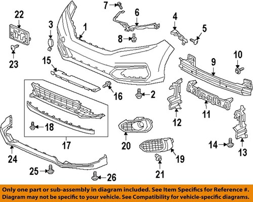 HONDA OEM 15-20 Fit Bumper Components-Side Retainer 71193T5A000 | eBay
