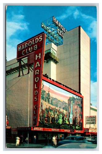 Harold's Club Casino Roadside Sign Reno Nevada NV UNP Chrome Postcard ...