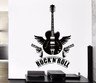 Wall Stickers Vinyl Decal Guitar Guitarist Rock Music Band Notes Decor ...