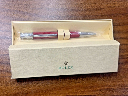 Rolex VIP Gift Red Ruby Ballpoint Pen – Luxury Refillable Writing Pen ...