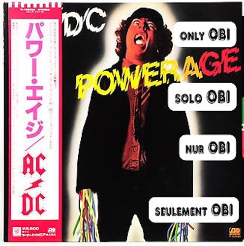 AC/DC Powerage Japan ( P-10533A ) ***Only OBI***ON OFFER | eBay