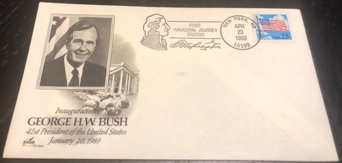 First Inaugural Journey Cover 1989 George Bush Inauguration Artcraft ...