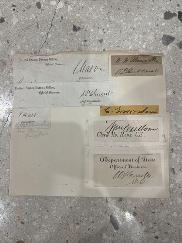 Page Of Clipped Signatures - US Civil War Era | eBay